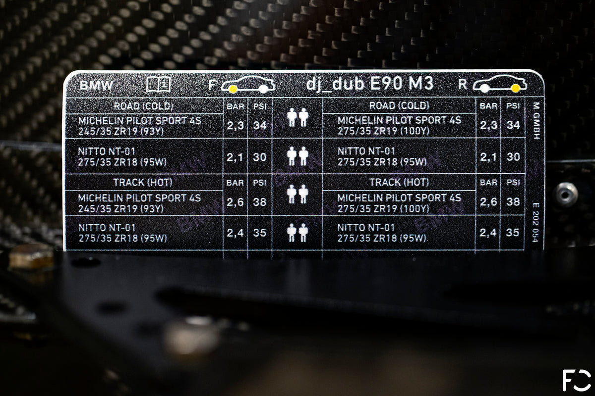 Future Classic - BMW Custom Door Jamb Sticker – futureclassicparts